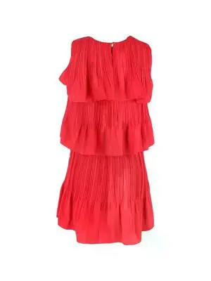 Maje Rockano Tie Pleated Dress