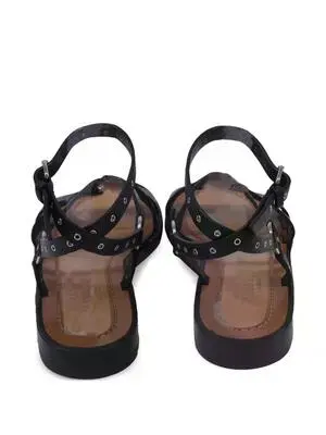 Valentino Garavani Gladiator Eyelet Leather Sandals