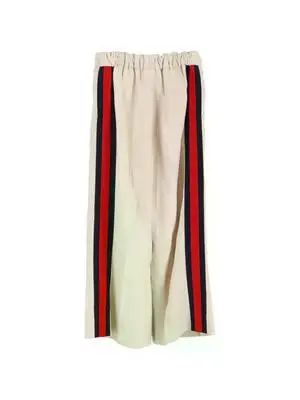 Gucci Stripe-detail Cropped Trousers