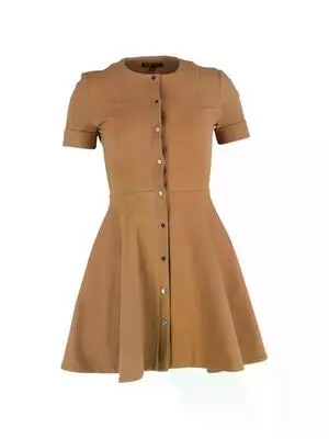 Maje Buttoned Mini Dress