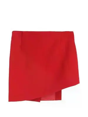 Versace Asymmetric Button Mini Skirt