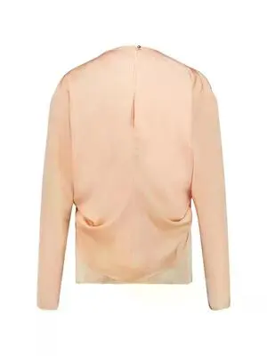 Rabanne Satin Long-sleeve Blouse