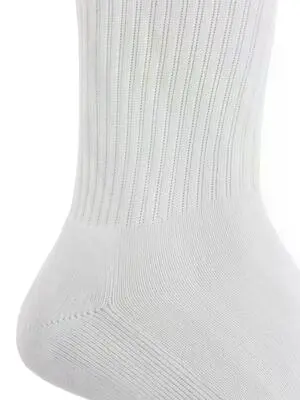 GALLERY DEPT. Logo-intarsia Socks - White