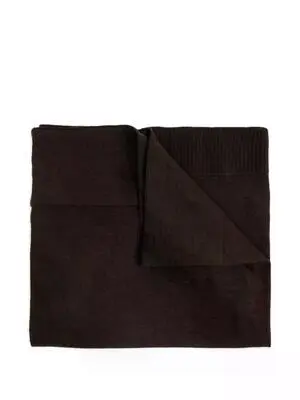 LEMAIRE Ribbed Scarf - Brown