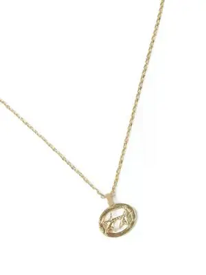 TWOJEYS Oval Charm Necklace