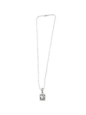 Chrome Hearts Framed Heart Pendant Necklace - Silver