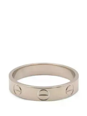 CARTIER 18k White Gold Small Love Ring - Silver