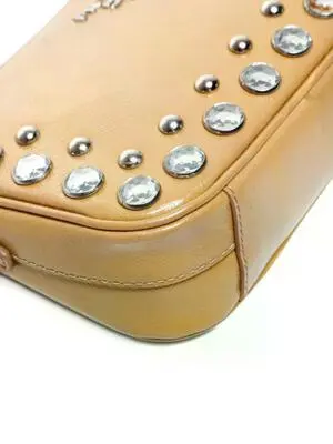 Prada 2000-2020 Studded Leather Shoulder Bag
