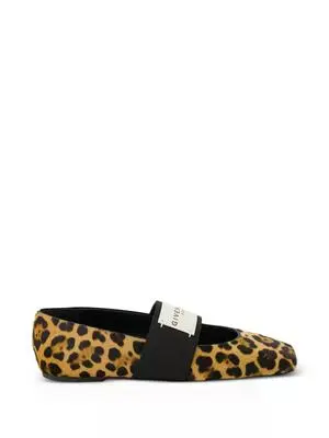 Givenchy Leopard Ballet Flats - Brown
