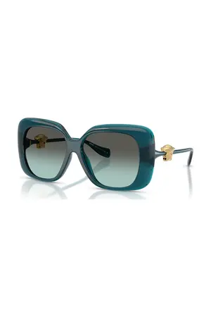 Versace Ve4499u Full Rim Square Sunglasses - Green