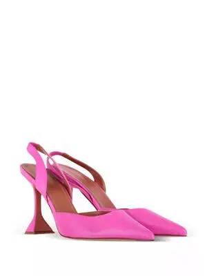 Amina Muaddi Holli Flared-heel Sandals