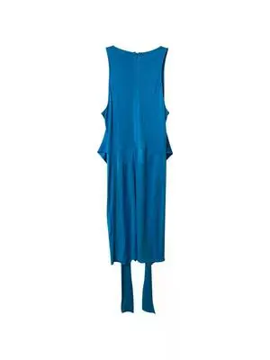 Issa Draped Belt Scoop-neck Dress