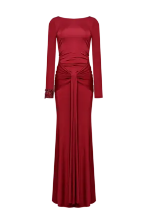 PatBO Intensity Jersey Long Sleeve Gown