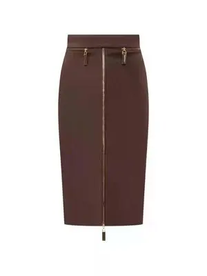 Elisabetta Franchi Pencil Skirt With Zip Detail