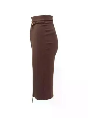Elisabetta Franchi Pencil Skirt With Zip Detail