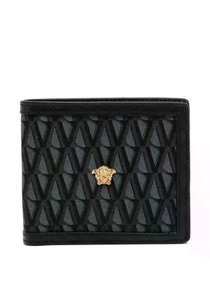 Versace Logo Wallet - Black