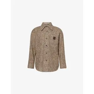 Loewe Anagram-patch Bouclé Wool-blend Overshirt