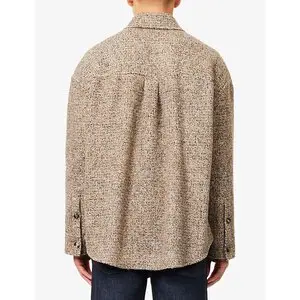Loewe Anagram-patch Bouclé Wool-blend Overshirt