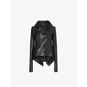 Rick Owens Naska Biker Asymmetric Leather Jacket