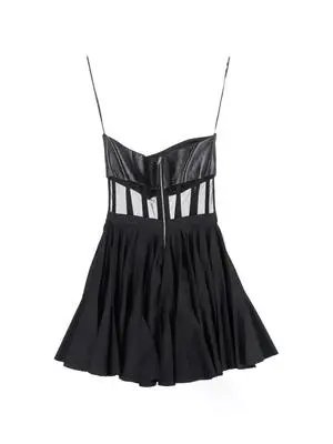 David Koma Leather Mini Dress
