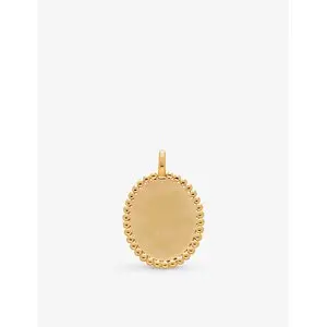Monica Vinader Deia Oval Pendant Charm - Yellow Gold