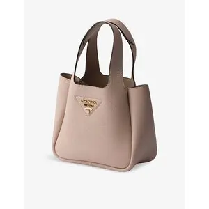 Prada Logo-plaque Mini Leather Shoulder Bag