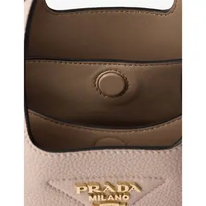 Prada Logo-plaque Mini Leather Shoulder Bag