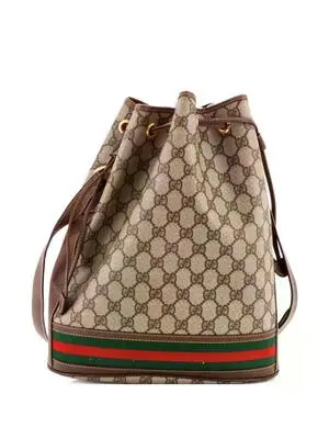 Gucci Ophidia Gg Coated Canvas Medium Bucket Bag