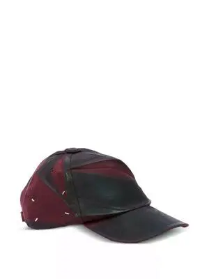 MAISON MARGIELA Stitching-detail Baseball Hat - Red