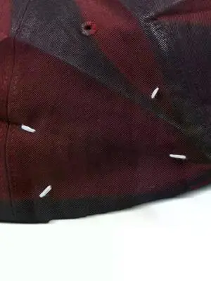 MAISON MARGIELA Stitching-detail Baseball Hat - Red