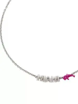 Marc Jacobs Balloon-lettering Dolphin Necklace