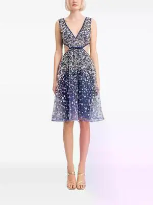 GEMY MAALOUF Cut-out Beaded Dress