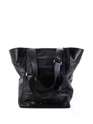 Prada Triple Front Pocket Leather Tall Tote Bag