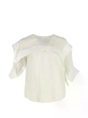 Chloé Overlay Striped Blouse