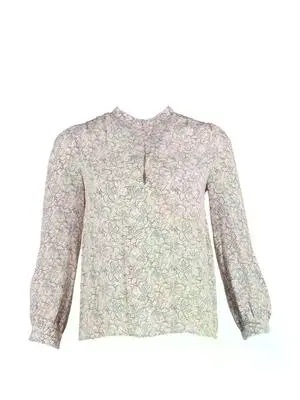 Vanessa Bruno Floral-print Silk Blouse