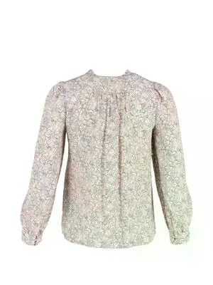 Vanessa Bruno Floral-print Silk Blouse