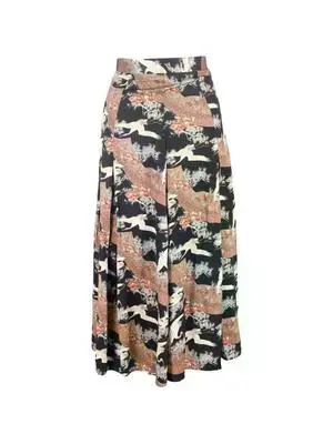 Co Printed Silk Skirt