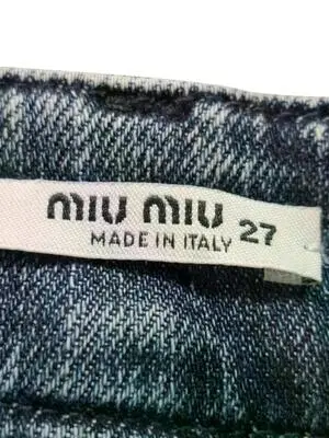 Miu Miu Washed-effect Denim Jeans