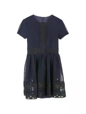 Maje Lace-trimmed Mini Dress