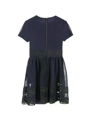 Maje Lace-trimmed Mini Dress