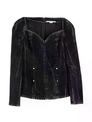 Stella McCartney Denim Studded Blouse