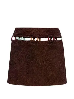 Oseree Mini Skirt With Cut-out Detail