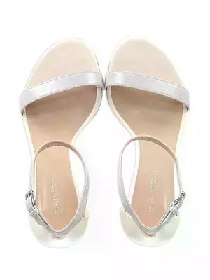 STUART WEITZMAN Block-heel Ankle-strap Sandals - Neutrals