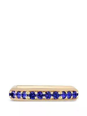 Goshwara Blue Sapphire Square Band Ring