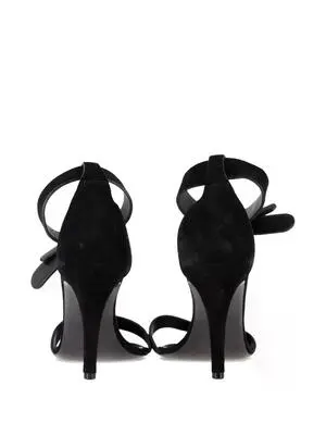 Celine Ankle-strap Suede Heels