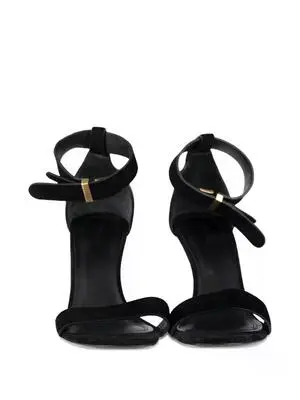 Celine Ankle-strap Suede Heels