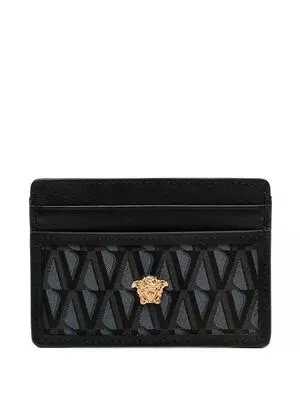 Versace Logo Cardholder - Black
