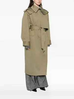 LIBERADD Belted Trench Coat