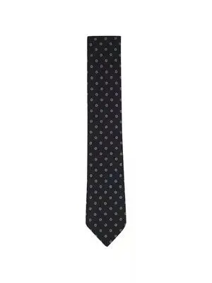 Zegna Floral-pattern Neck Tie - Blue