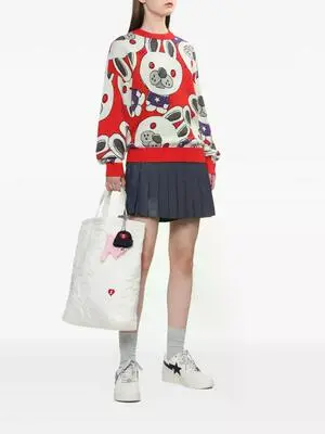 A BATHING APE Rabbit Pattern Sweater